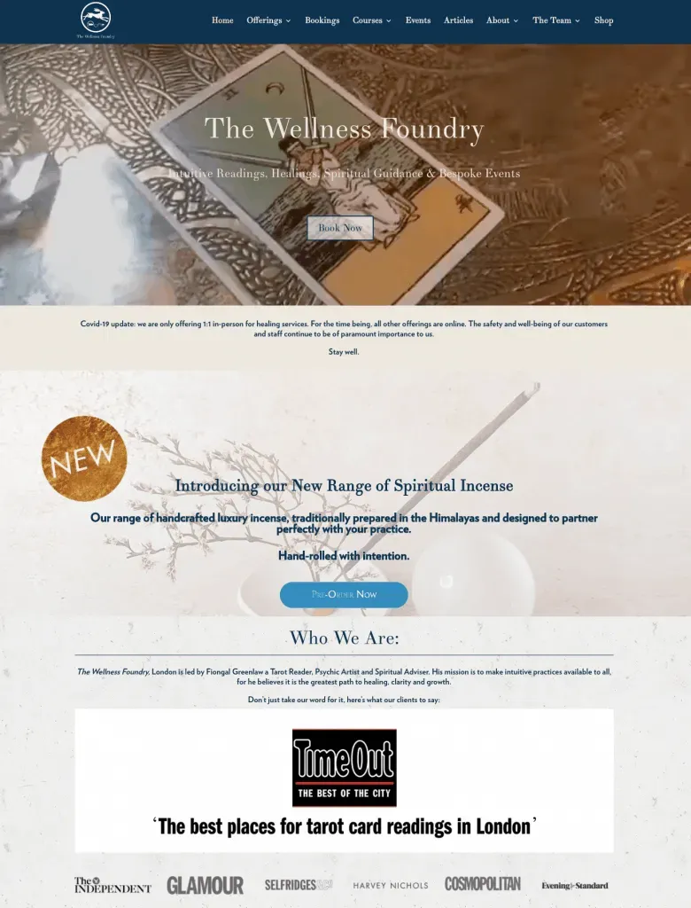 10 great service-based business and coaching website examples