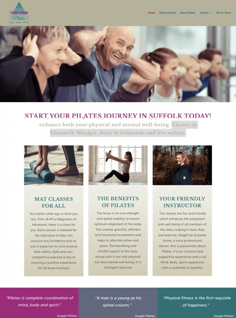 10 great service-based business and coaching website examples